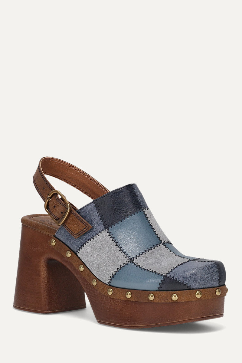 Women's Denim Wylie Patchwork Clog Clogs | Frye & Co